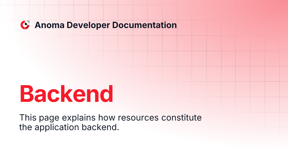 Backend | Anoma Developer Documentation