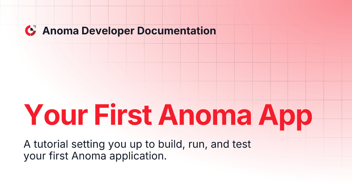 Your First Anoma App | Anoma Developer Documentation Your First Anoma App | Anoma Developer Documentation