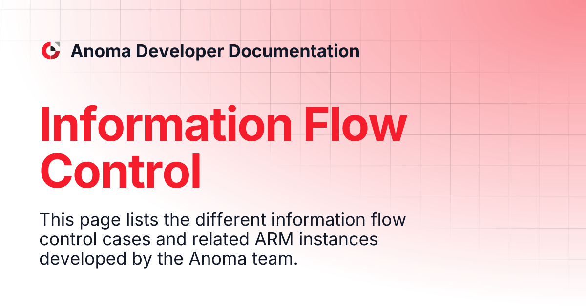 Information Flow Control | Anoma Developer Documentation
