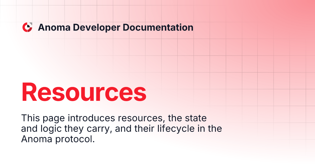 Resources | Anoma Developer Documentation