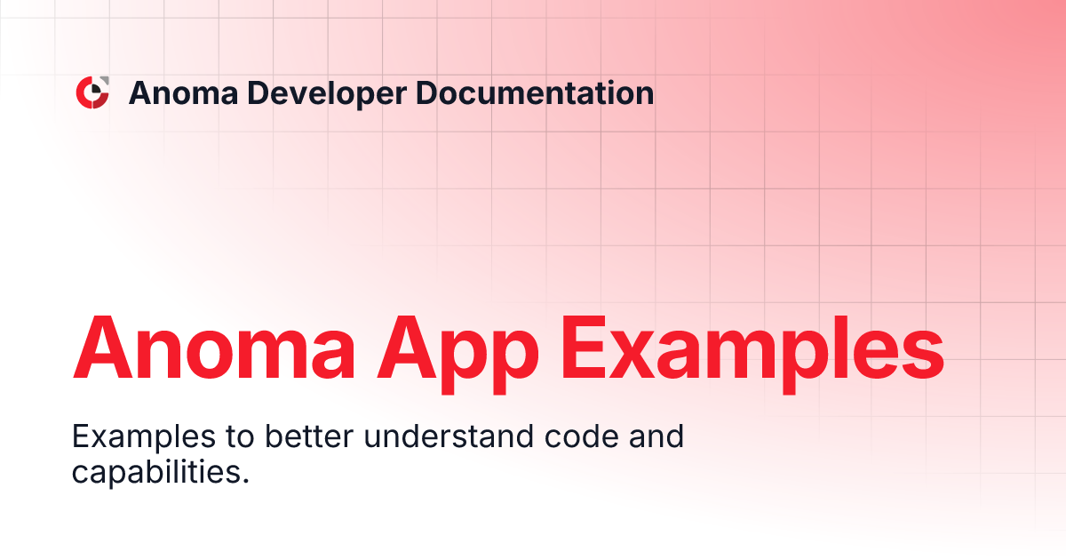 Anoma App Examples | Anoma Developer Documentation Anoma App Examples | Anoma Developer Documentation