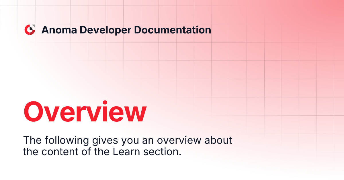 Overview | Anoma Developer Documentation Overview | Anoma Developer Documentation