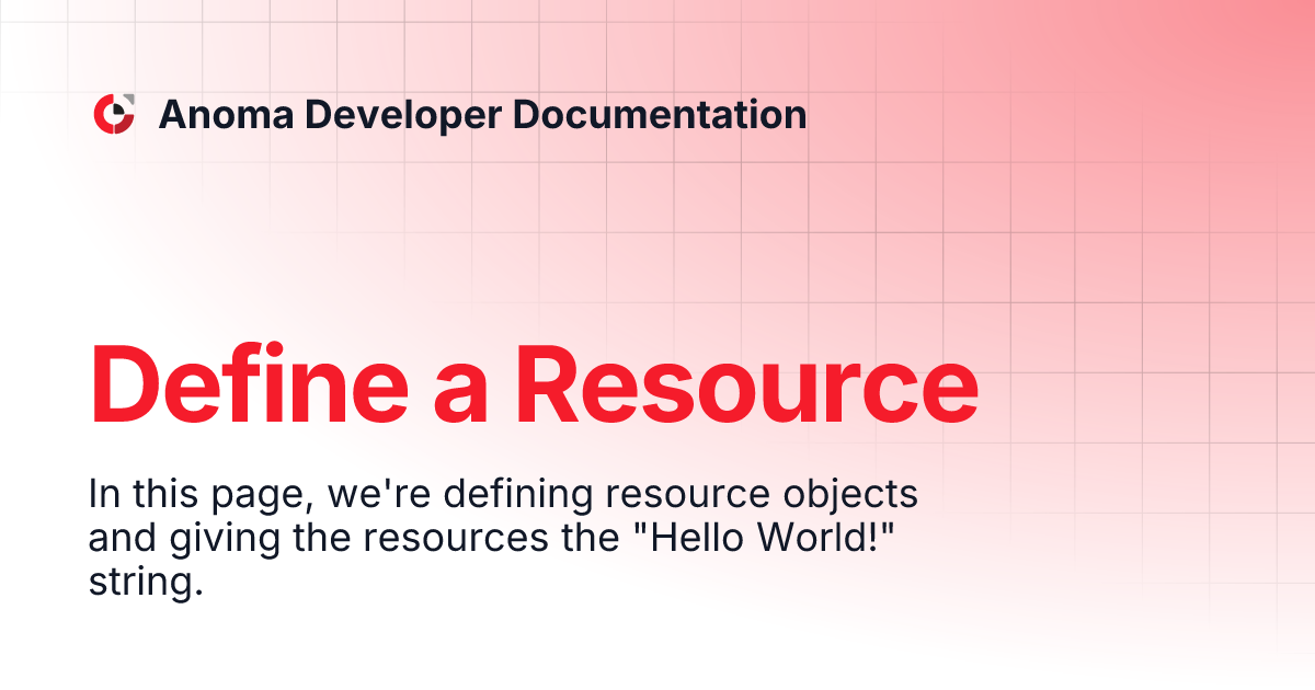 Define a Resource | Anoma Developer Documentation